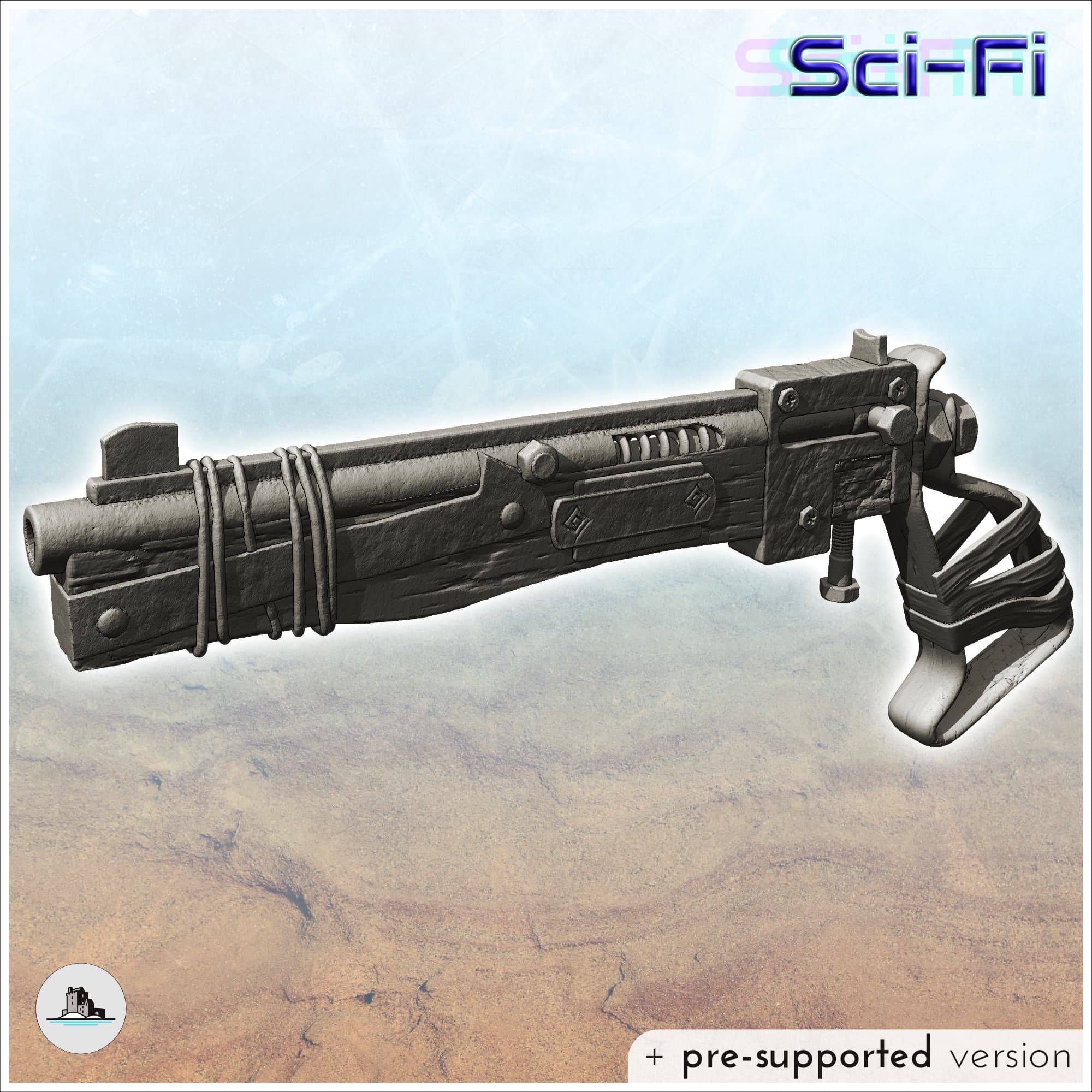 Post-apocalyptic pistol with fabricated stock and bolts (1) by Hartolia ...