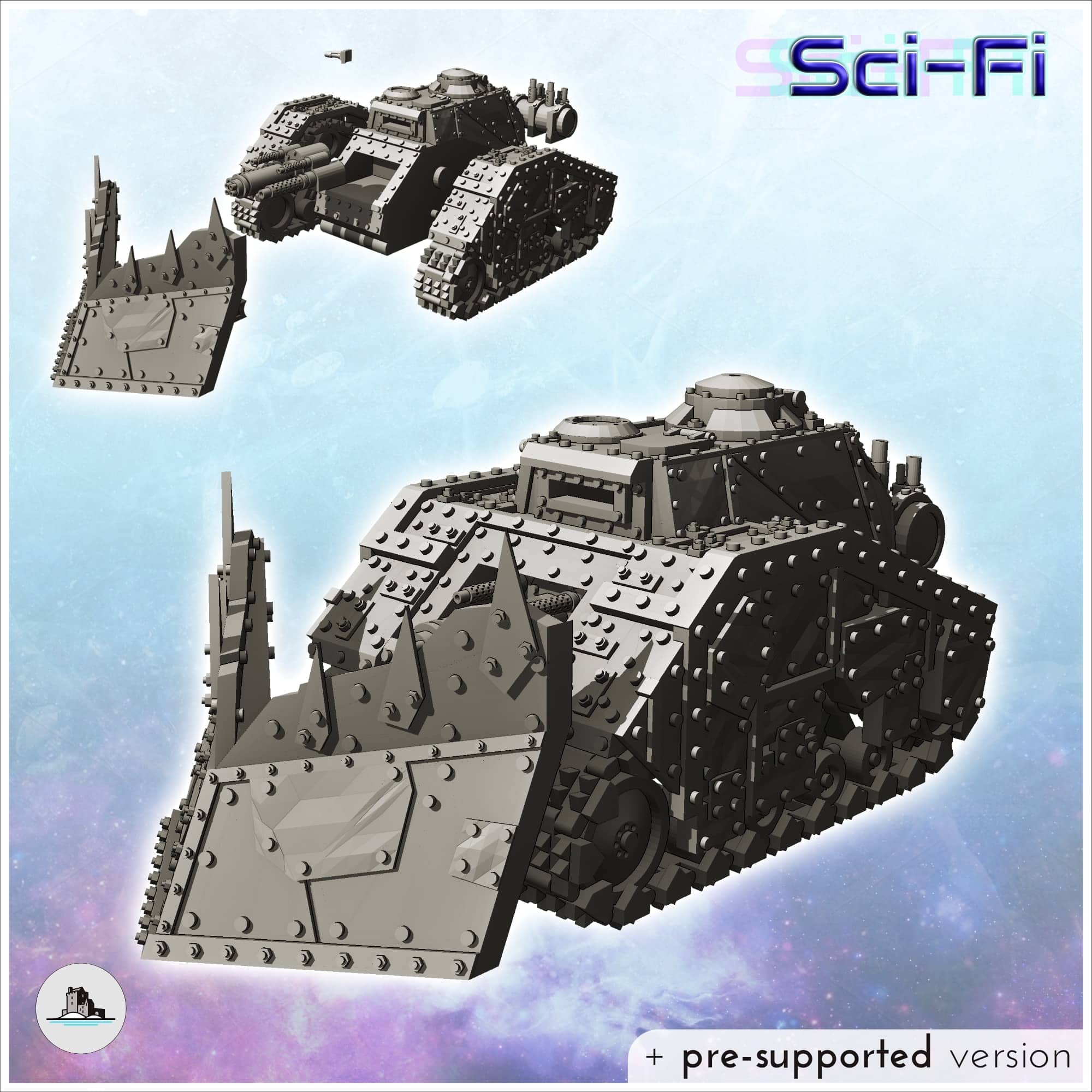 Ork tank with large front blade and armored cab (14) by Hartolia ...