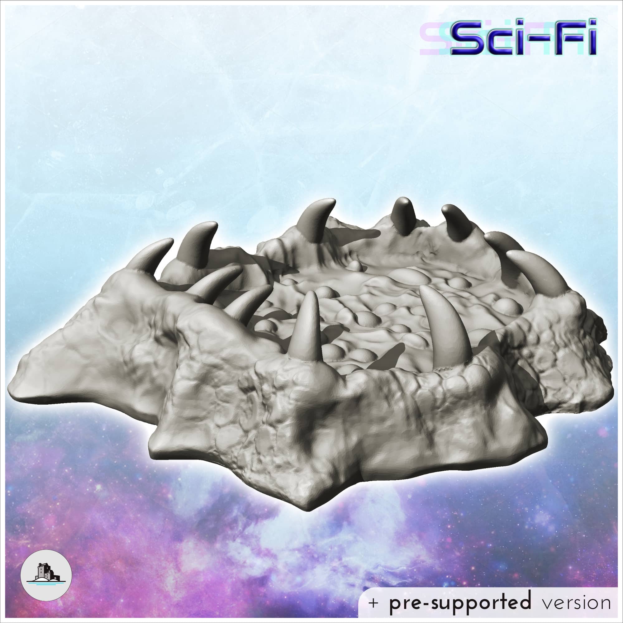 Acid puddle with alien creature with teeth (8) by Hartolia Miniatures ...