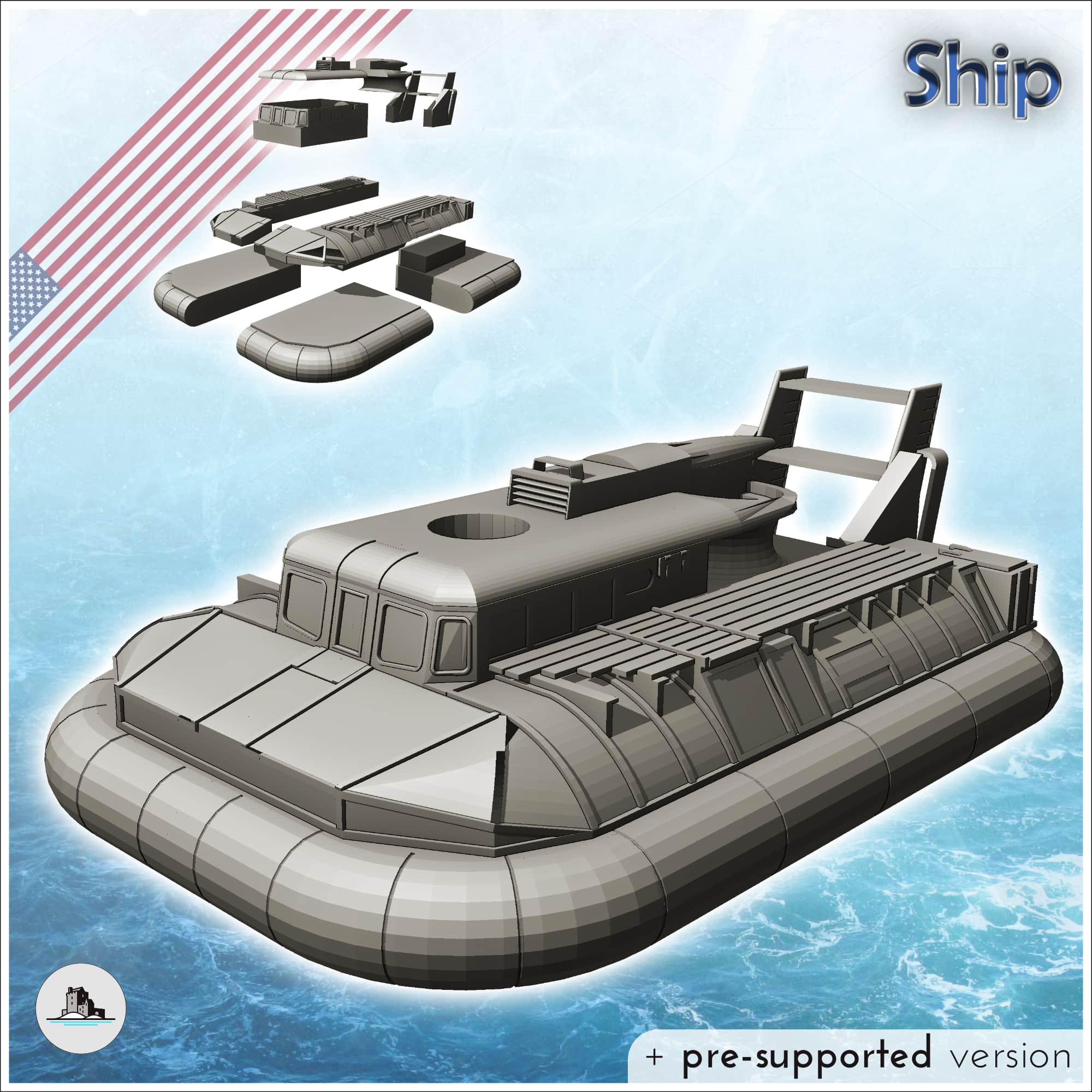 Cold Era US military river boats pack No. 1 by Hartolia Miniatures ...