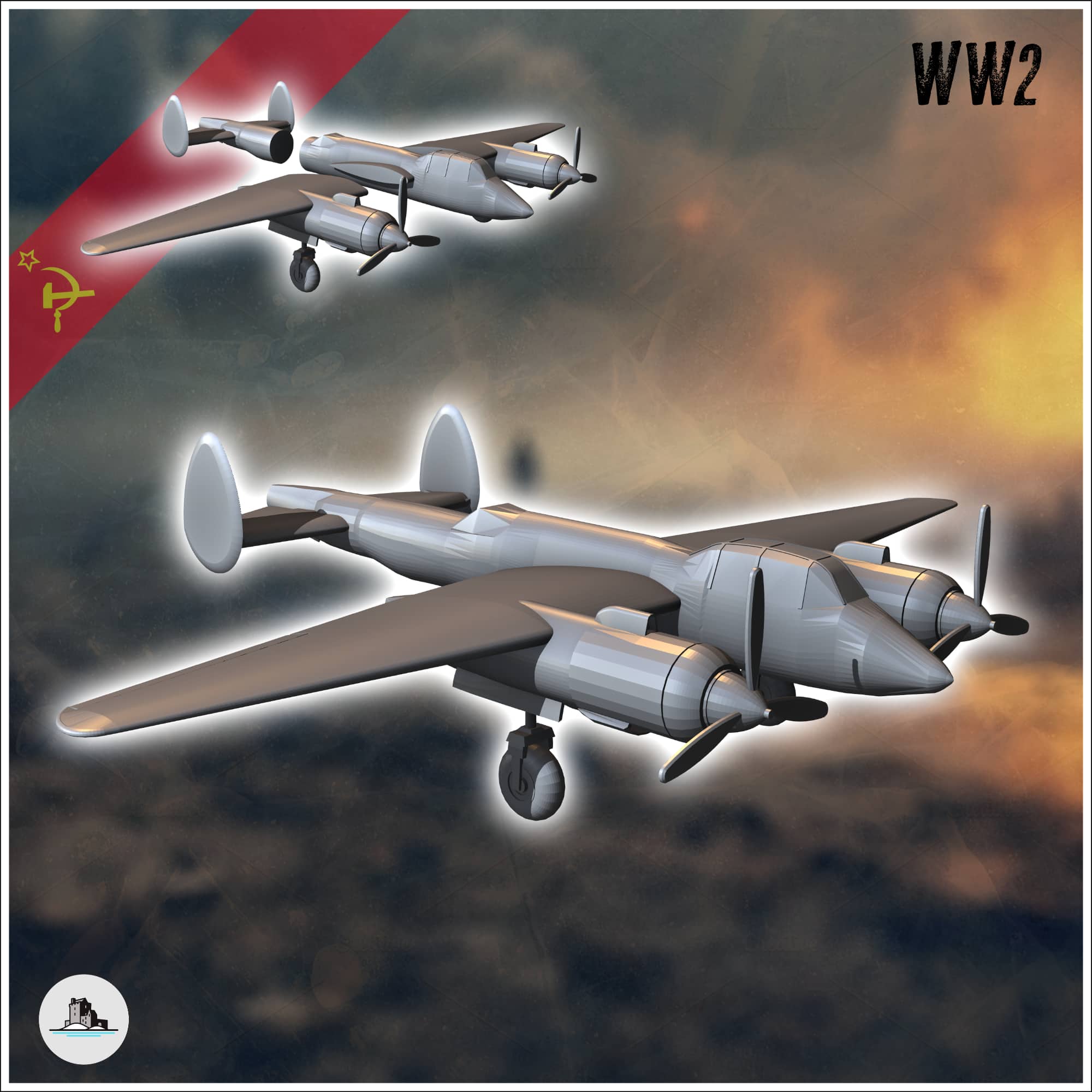 Soviet Tupolev Tu-2 Bat ANT-58 bomber aircraft (29) by Hartolia ...