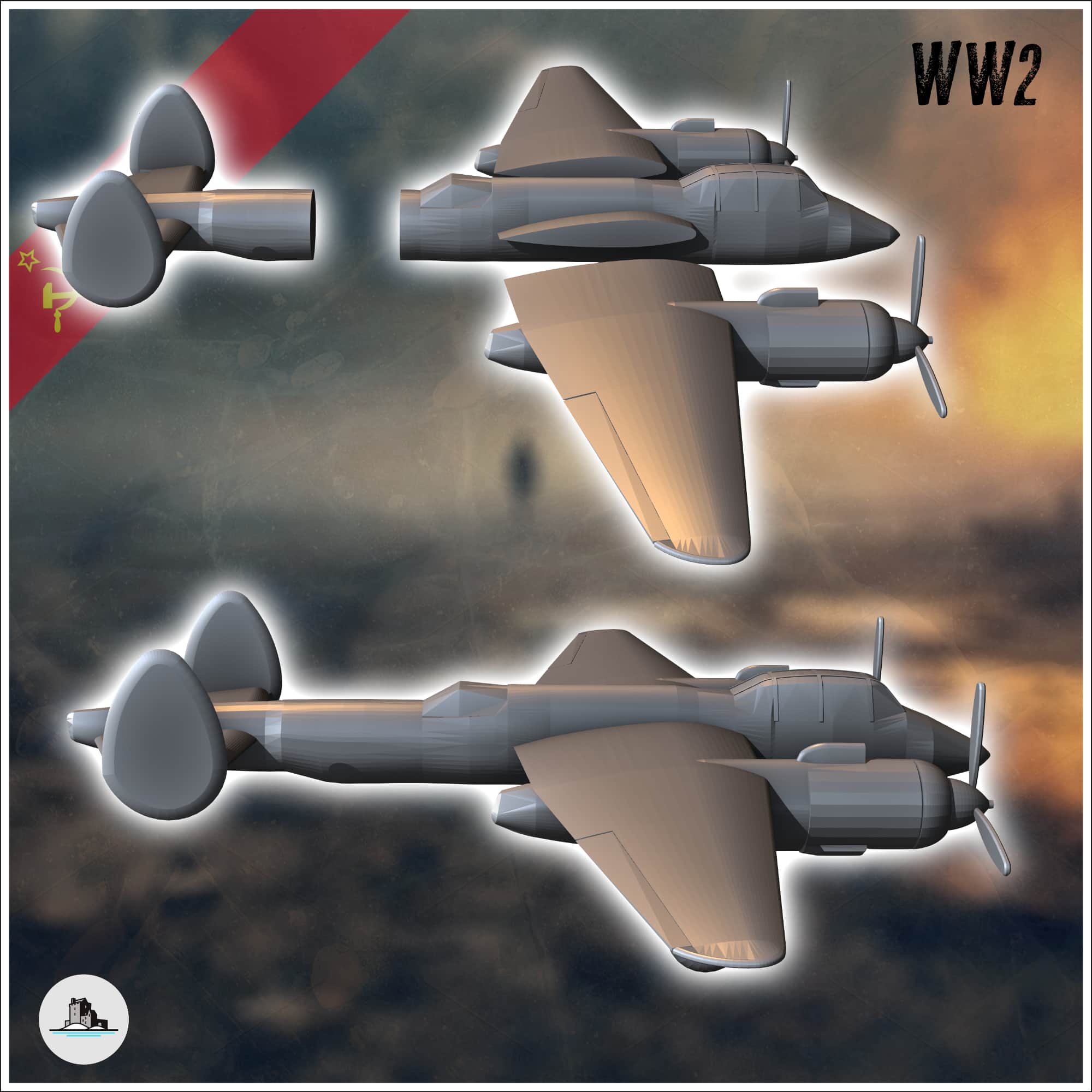 Soviet Tupolev Tu-2 Bat ANT-58 bomber aircraft (29) by Hartolia ...