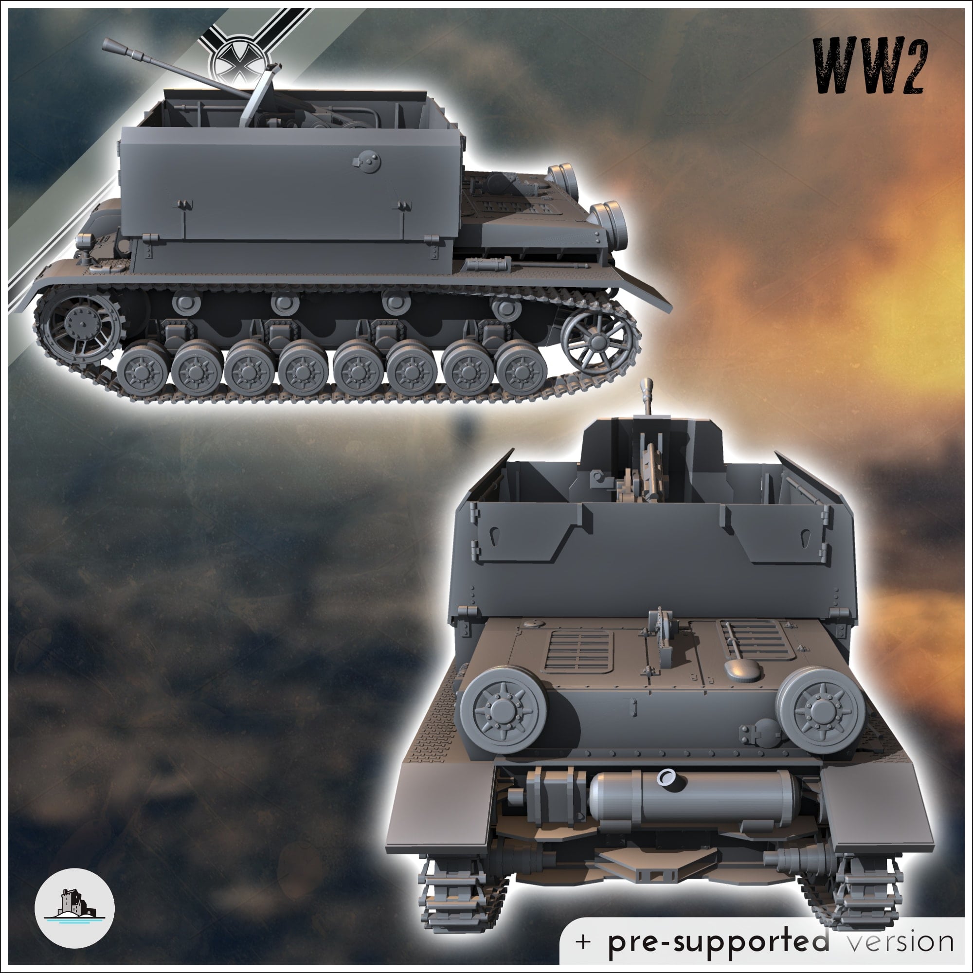 Flakpanzer IV AA Möbelwagen by Hartolia Miniatures - Wargaming3D