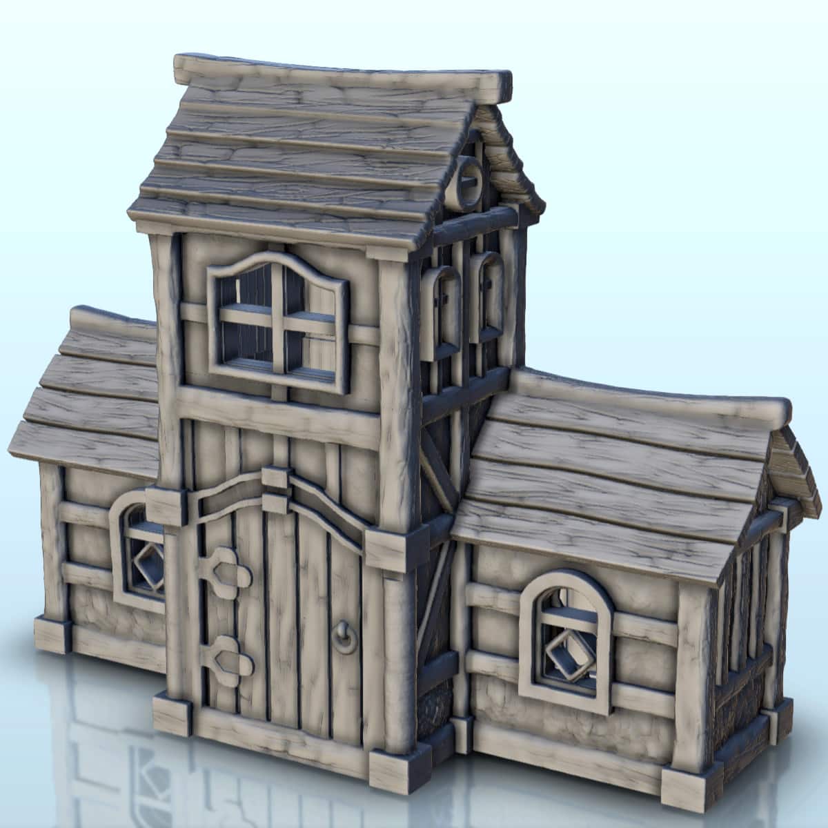 Medieval wooden house with tower and double annexes (5) by Hartolia ...