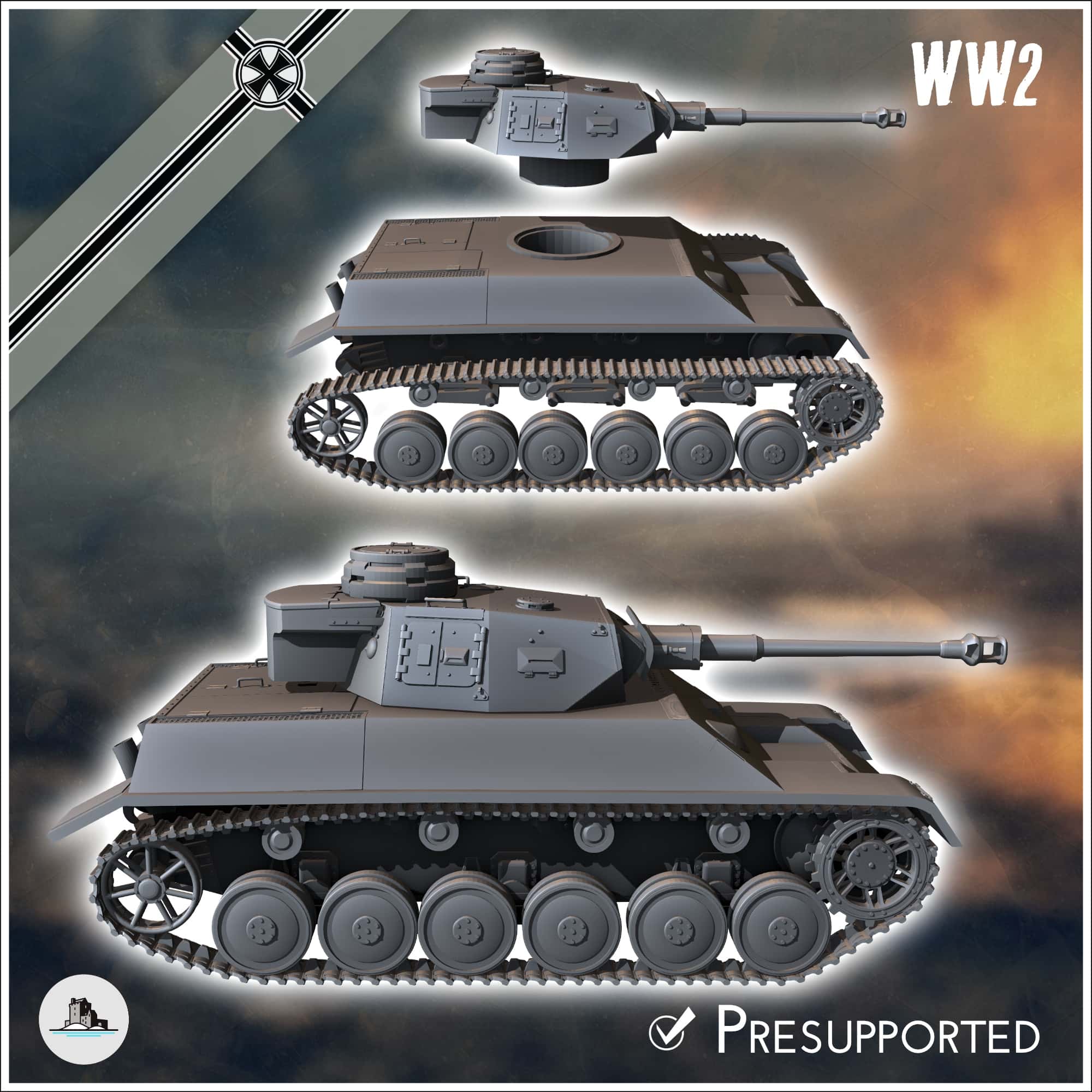 Panzer III-IV Einheitsfahrgestell 3 (prototype) by Hartolia Miniatures ...