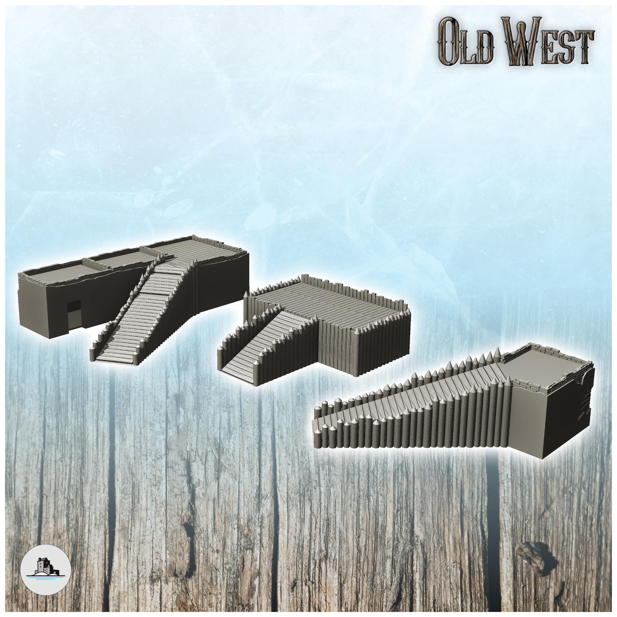 Fortification for western guns (Fort Alamo) by Hartolia Miniatures ...