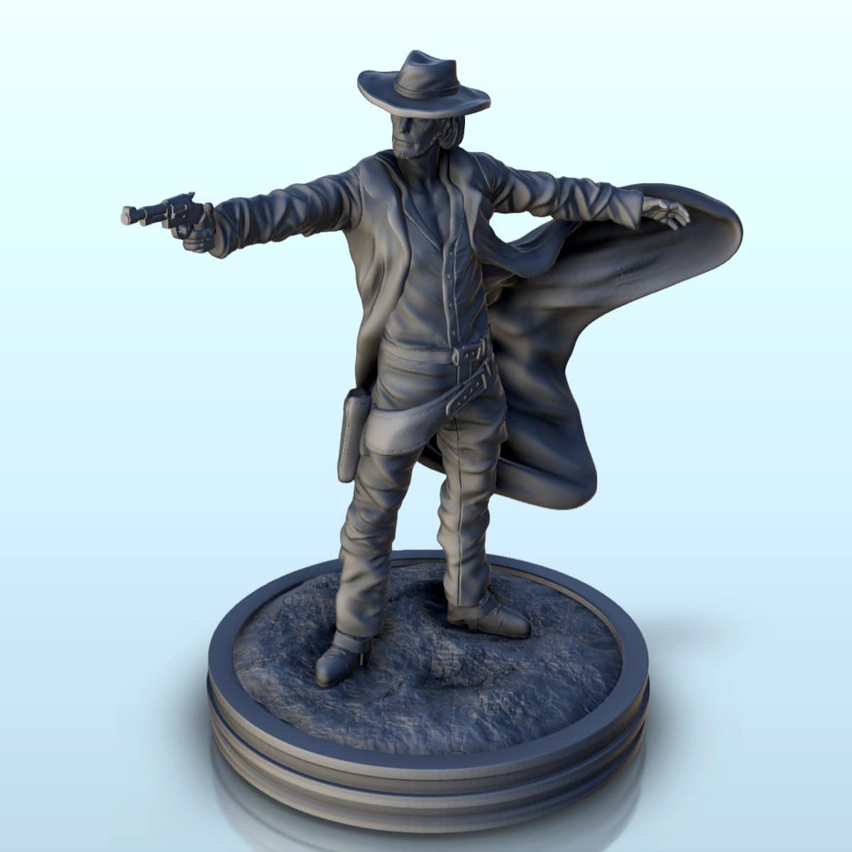 Cowboy with revolver and cape in the wind (8) by Hartolia Miniatures ...