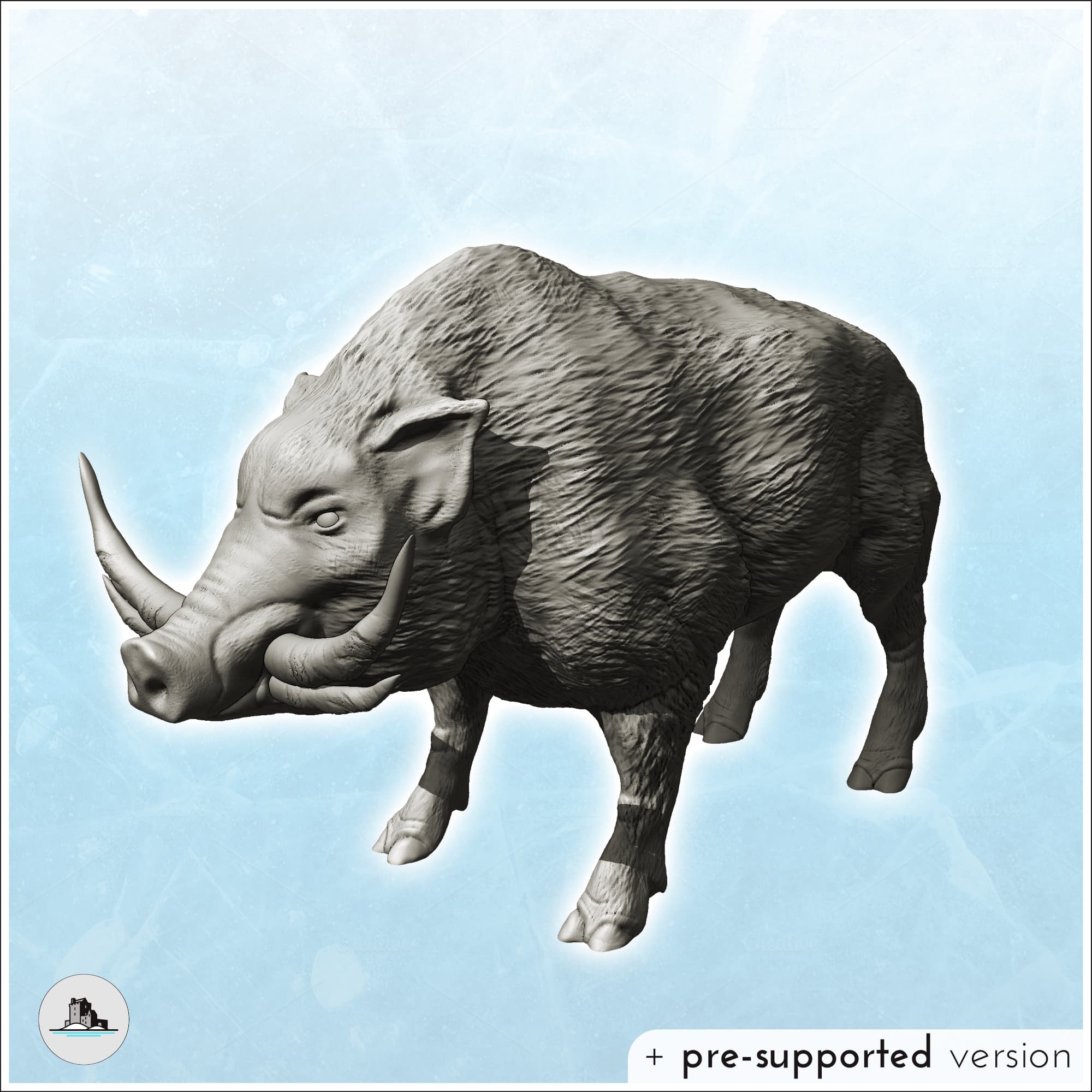 Boar (2) by Hartolia Miniatures - Wargaming3D