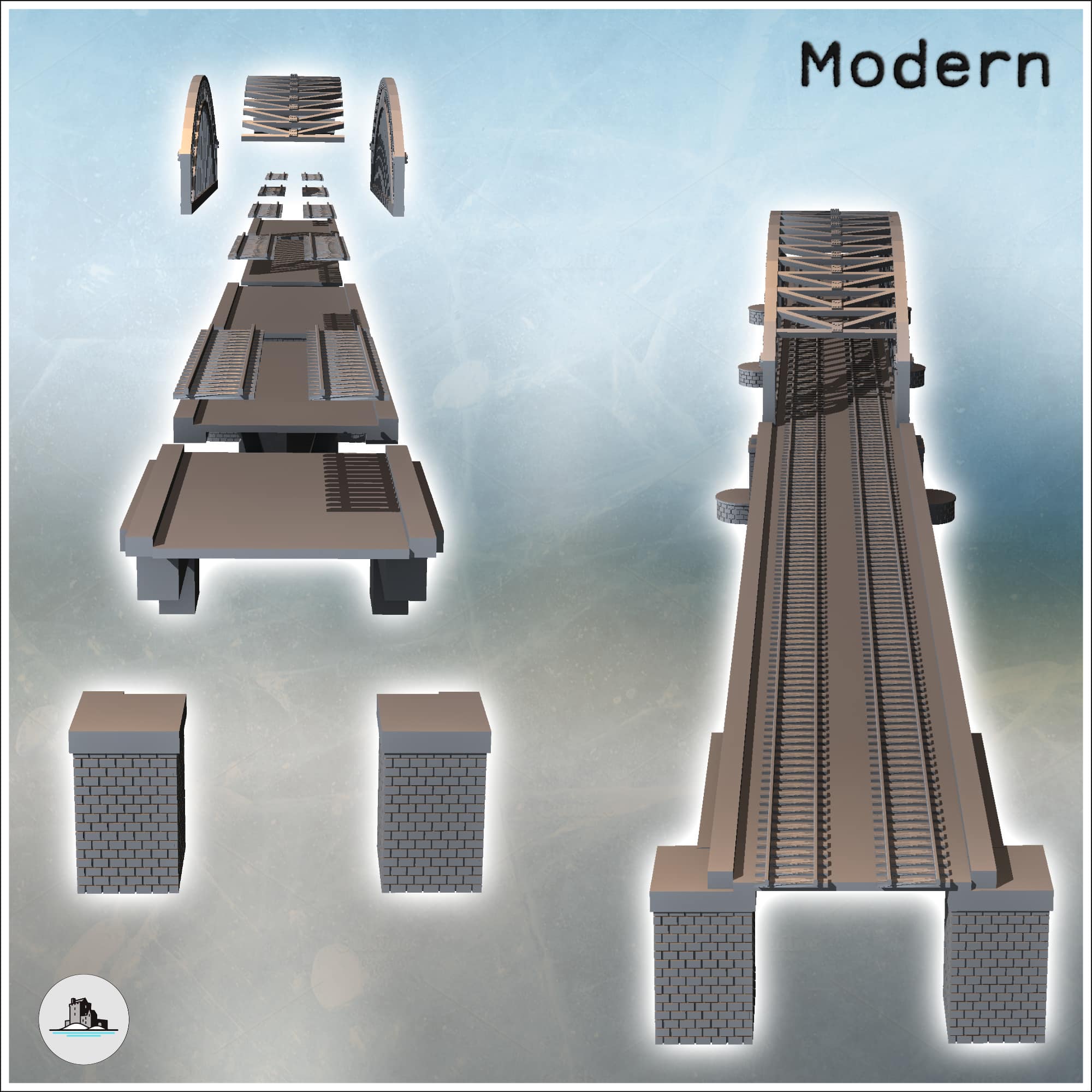 Oosterbeek Bridge (Netherlands) by Hartolia Miniatures - Wargaming3D