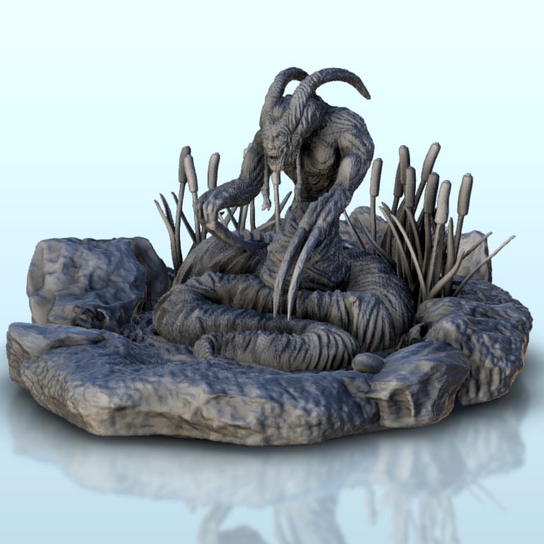 Demonic swamp monster by Hartolia Miniatures - MiniHoarder