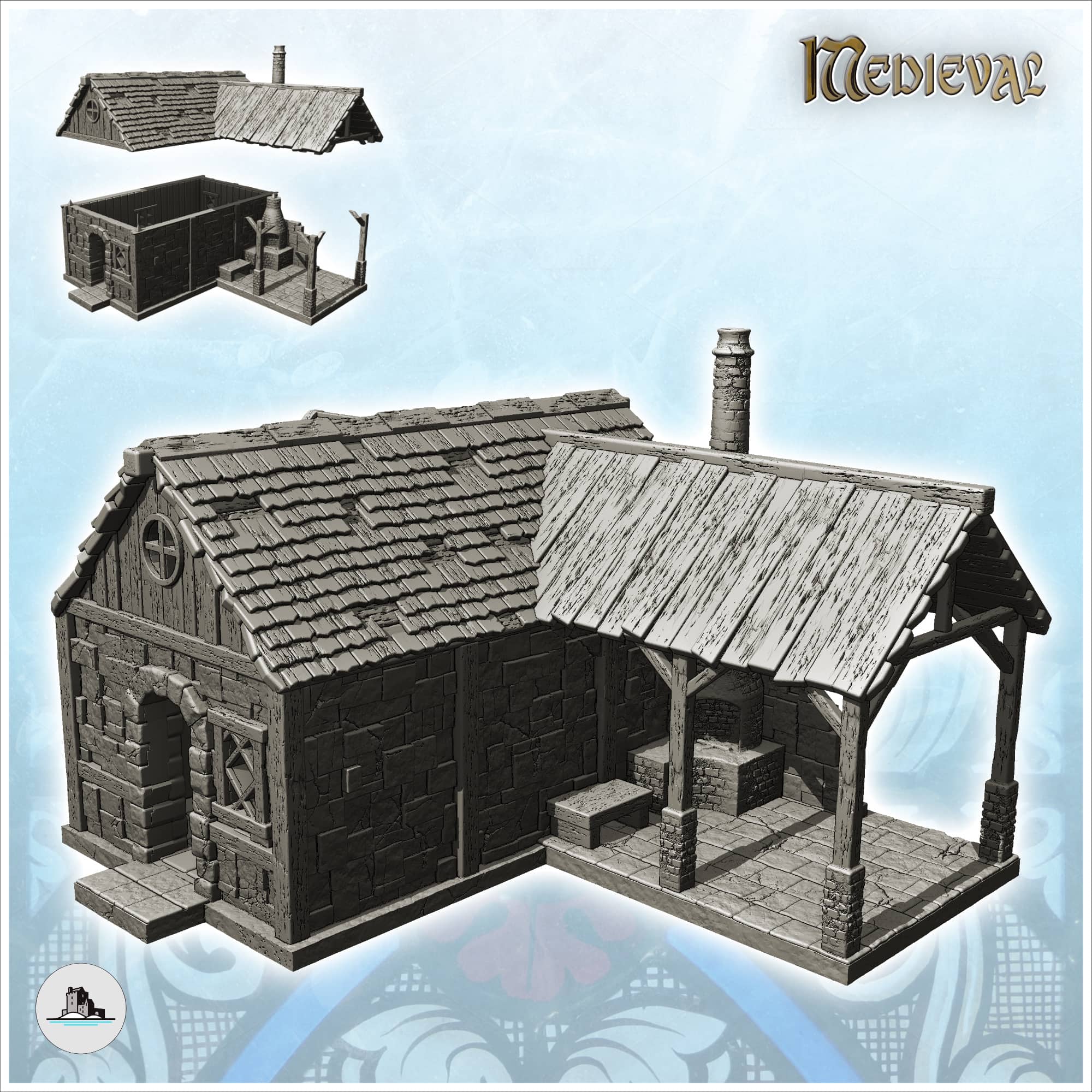 Medieval Blacksmith Forge Blacksmith Forge | 3d Models For Daz Studio