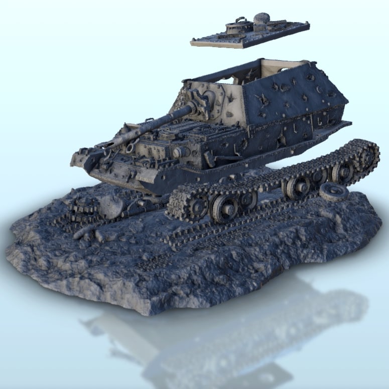 Ferdinand tank carcass by Hartolia Miniatures - Wargaming3D