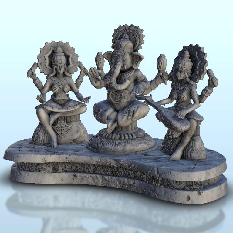 Indian Hindu statue of Ganesha by Hartolia Miniatures - Wargaming3D