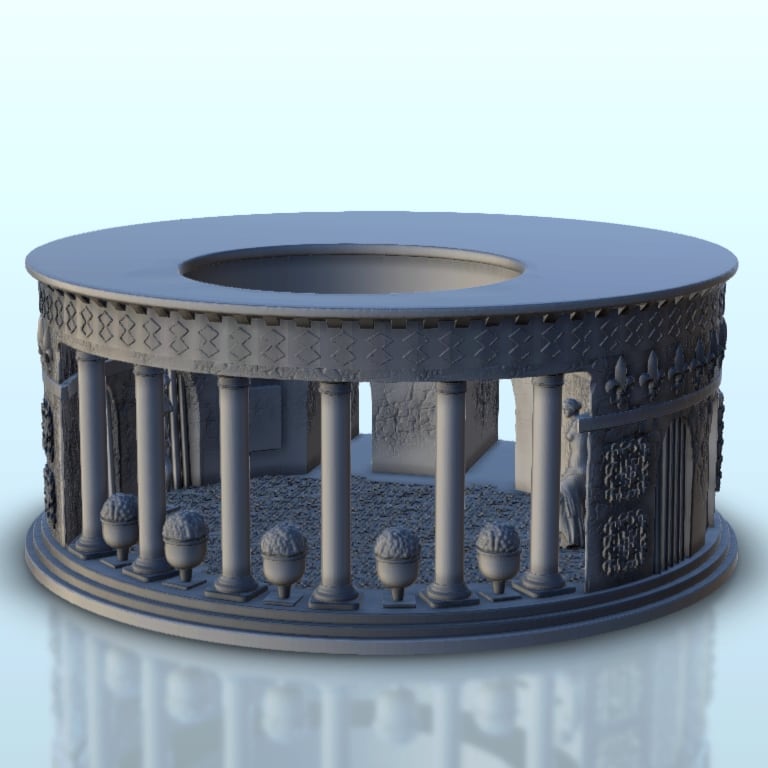 Rounded atrium 19 by Hartolia Miniatures - Wargaming3D