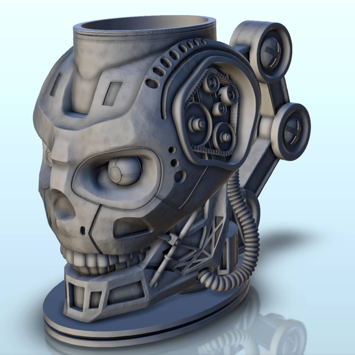 Humanoid robot dice mug (5) by Hartolia Miniatures - Wargaming3D