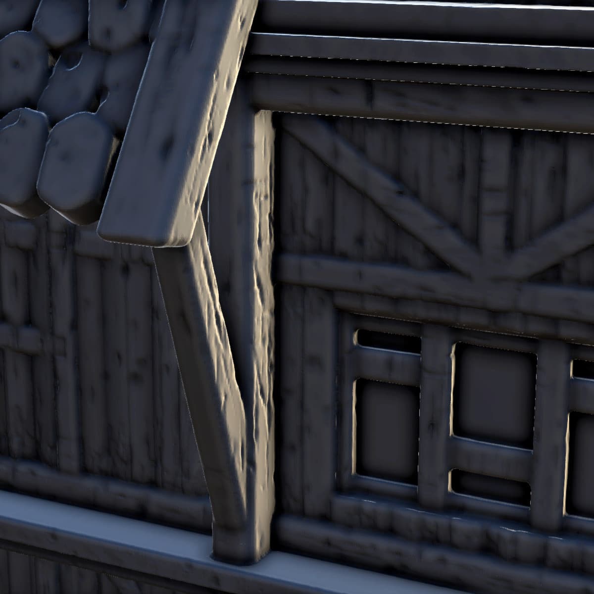Large multi-storey medieval house with terraces and canopy (2) by ...