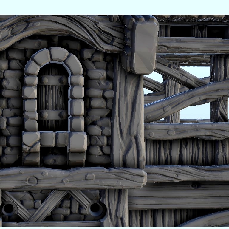 Medieval city gate by Hartolia Miniatures - Wargaming3D