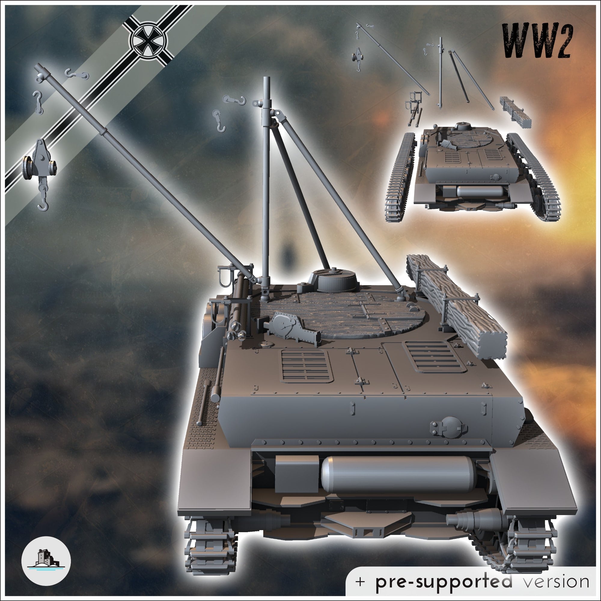 Bergepanzer IV by Hartolia Miniatures - MiniHoarder