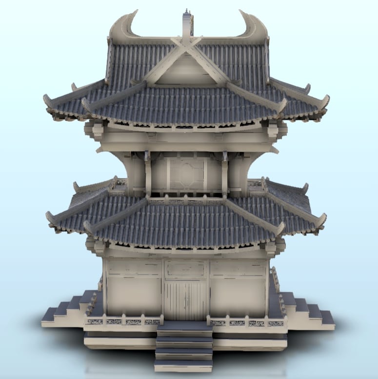Asian tower with floor 21 by Hartolia Miniatures - Wargaming3D