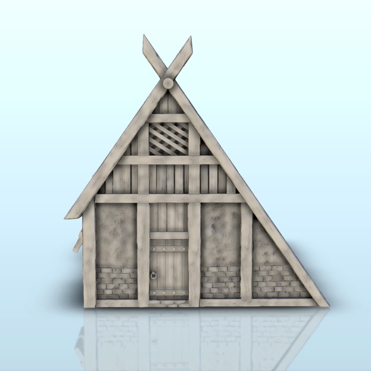 Viking building with sloping roof (4) by Hartolia Miniatures - Wargaming3D
