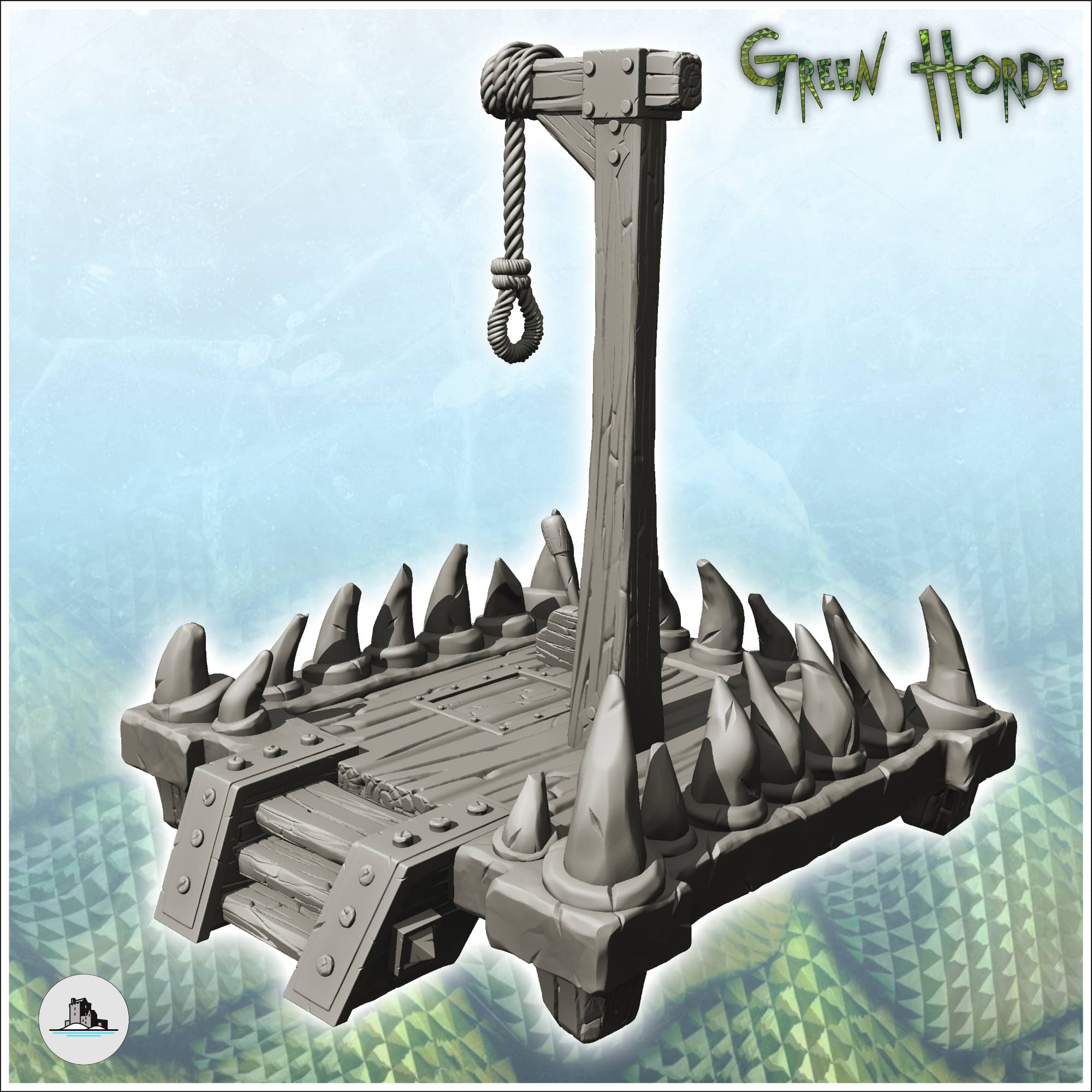 Chaos gallows with horns and wooden platform (11) by Hartolia ...