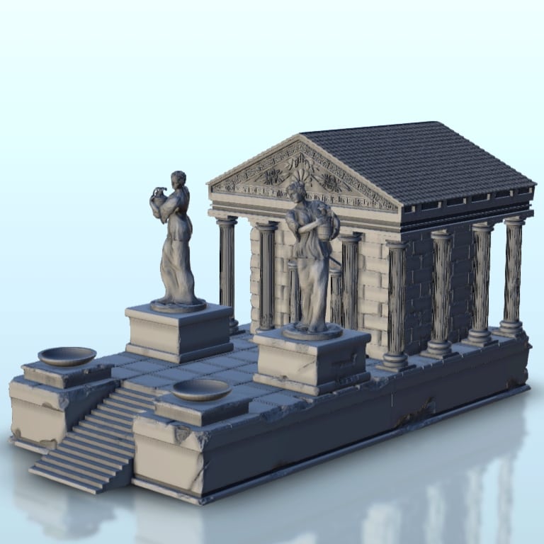 Temple with stairs 9 by Hartolia Miniatures - MiniHoarder