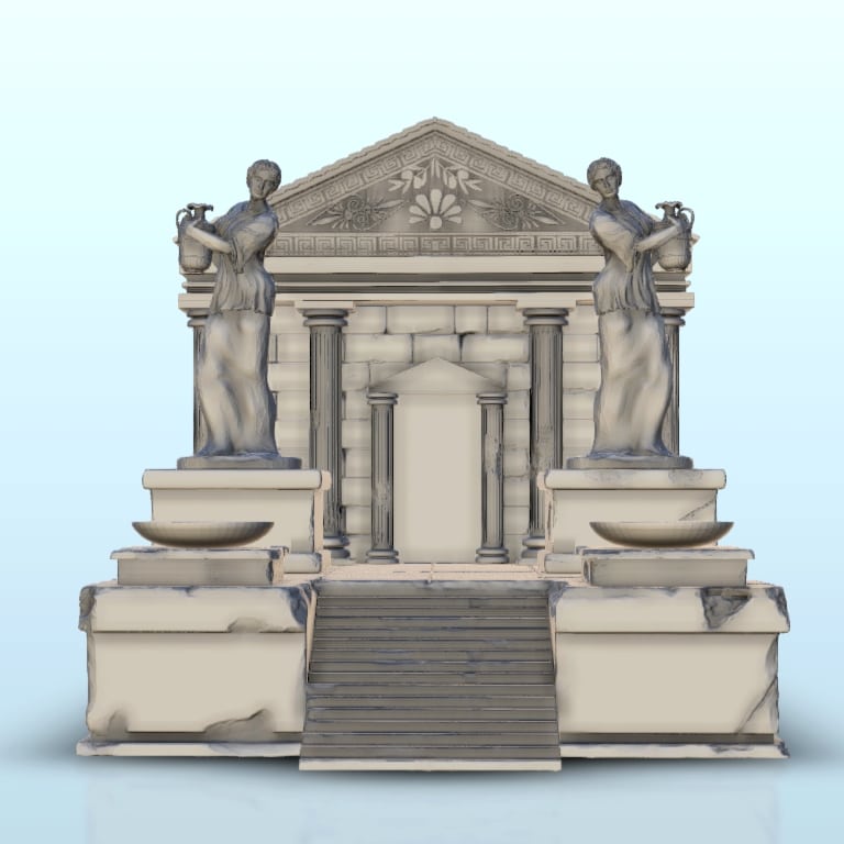 Temple with stairs 9 by Hartolia Miniatures - Wargaming3D