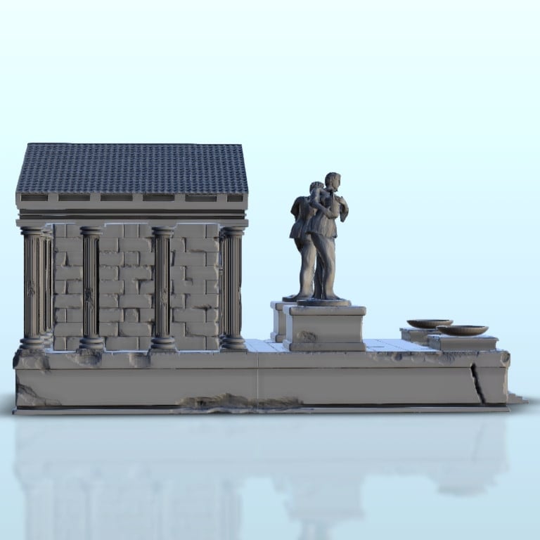 Temple with stairs 9 by Hartolia Miniatures - Wargaming3D