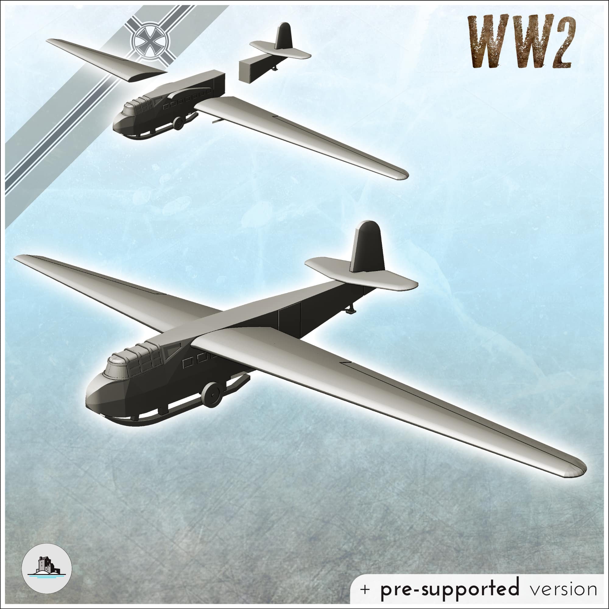 DFS 230 transport glider (version A) by Hartolia Miniatures - Wargaming3D