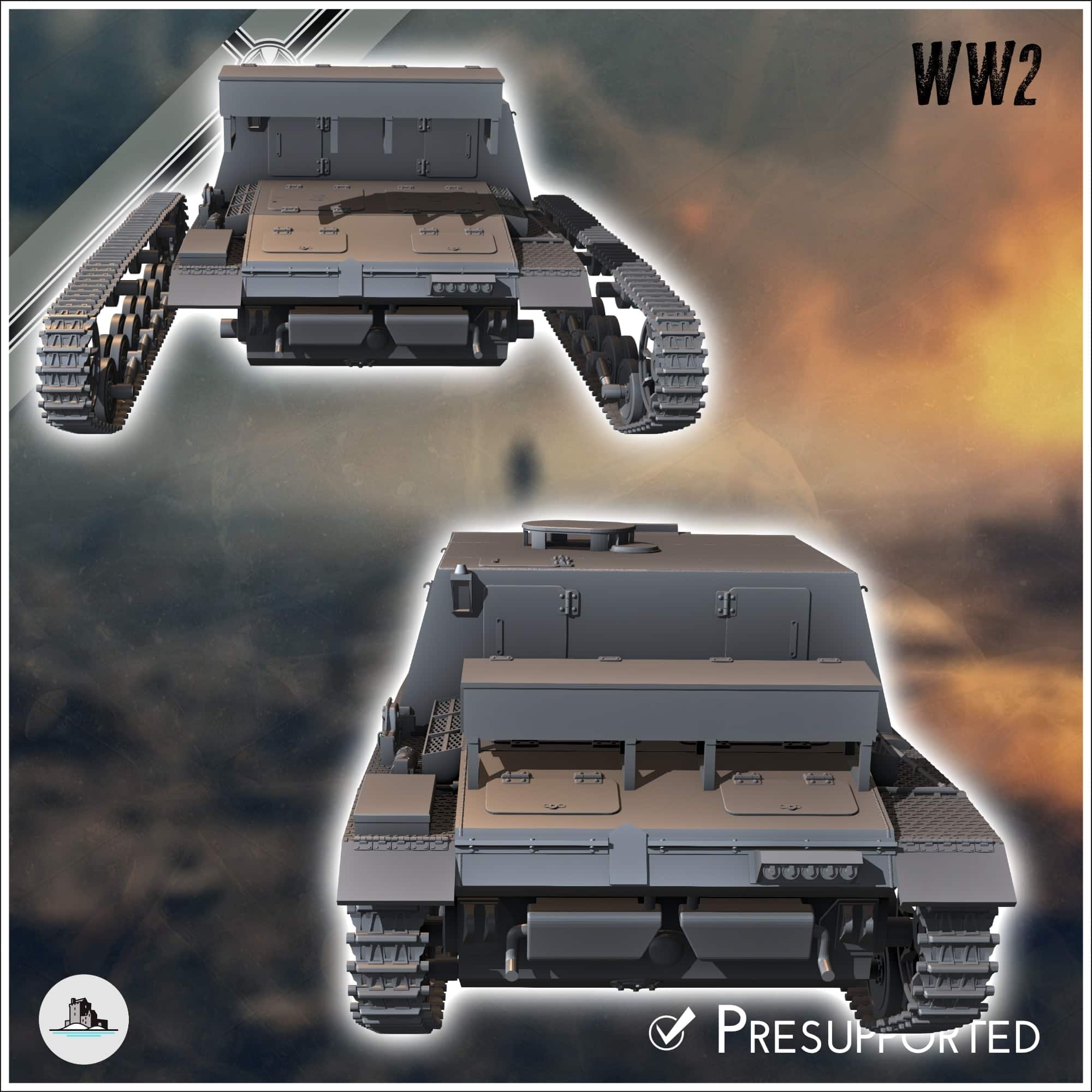 Sturm-Infanteriegeschutz 33B StuiG-33B by Hartolia Miniatures - Wargaming3D