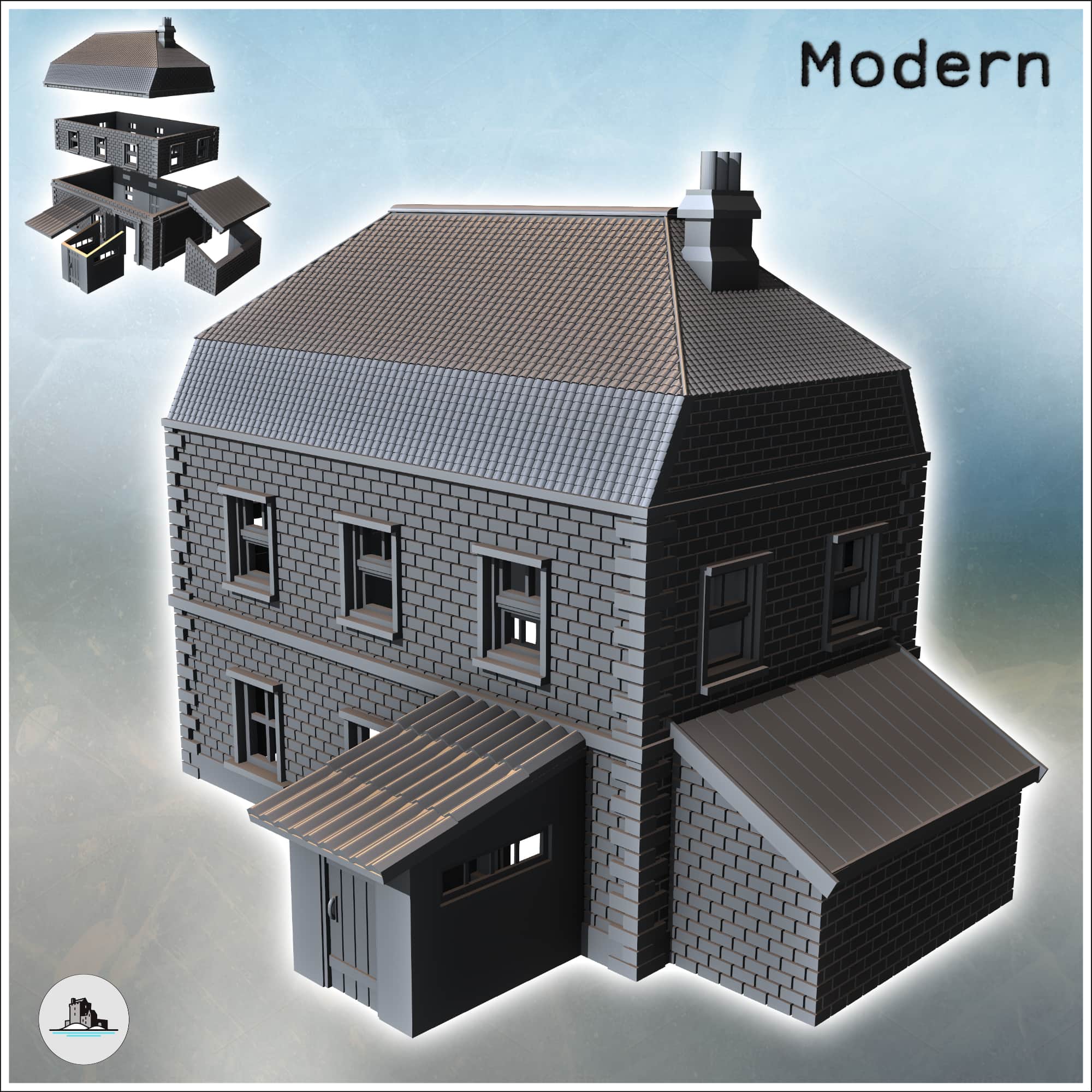 Modern city pack No. 6 by Hartolia Miniatures - Wargaming3D