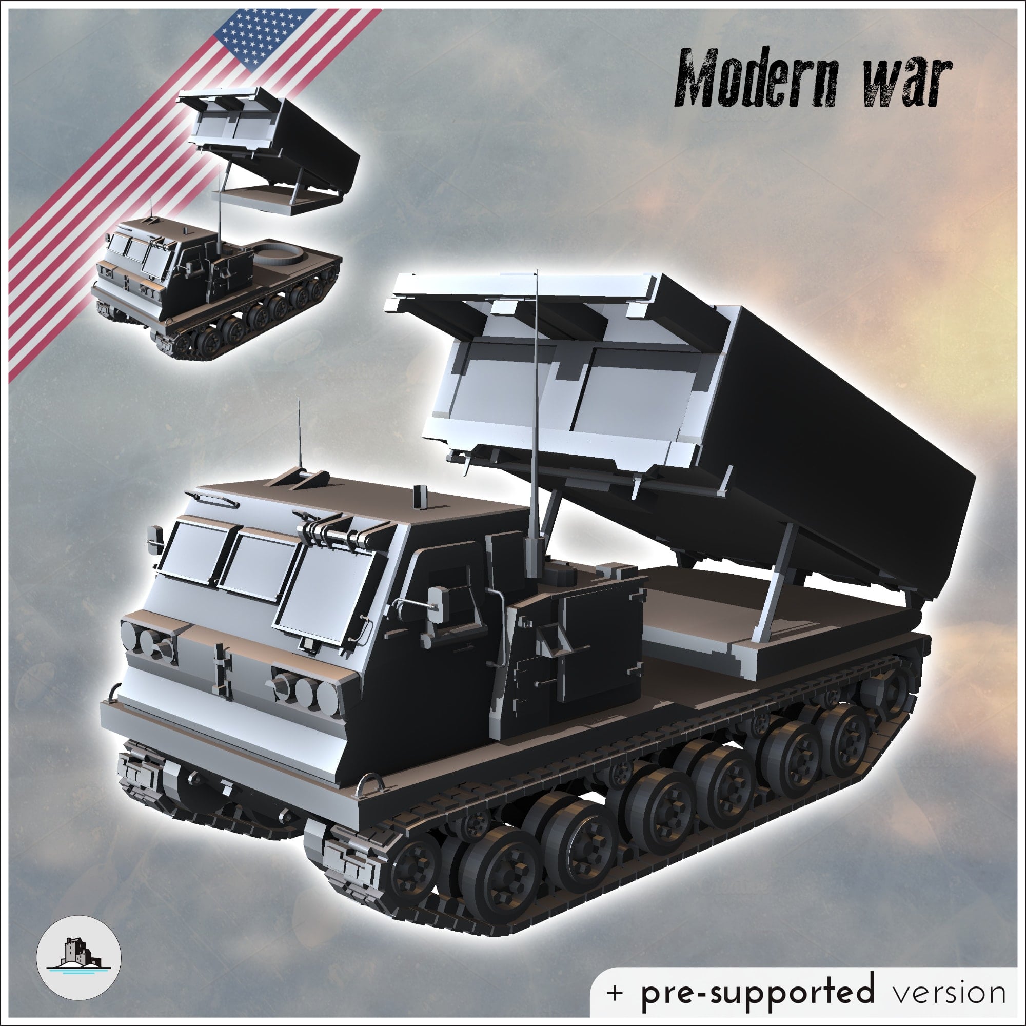 M270 Multiple Launch Rocket System by Hartolia Miniatures - Wargaming3D