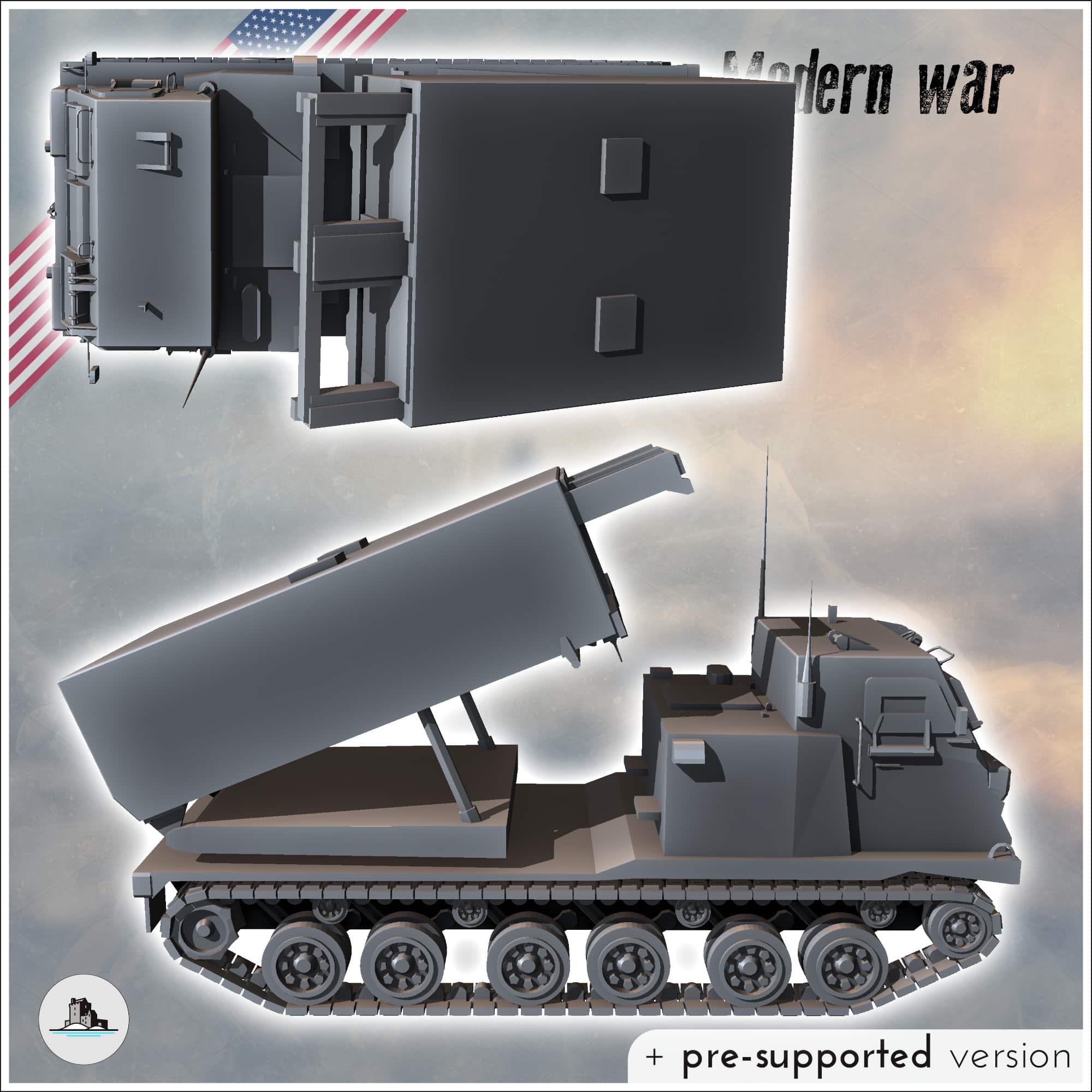 M270 Multiple Launch Rocket System by Hartolia Miniatures - Wargaming3D