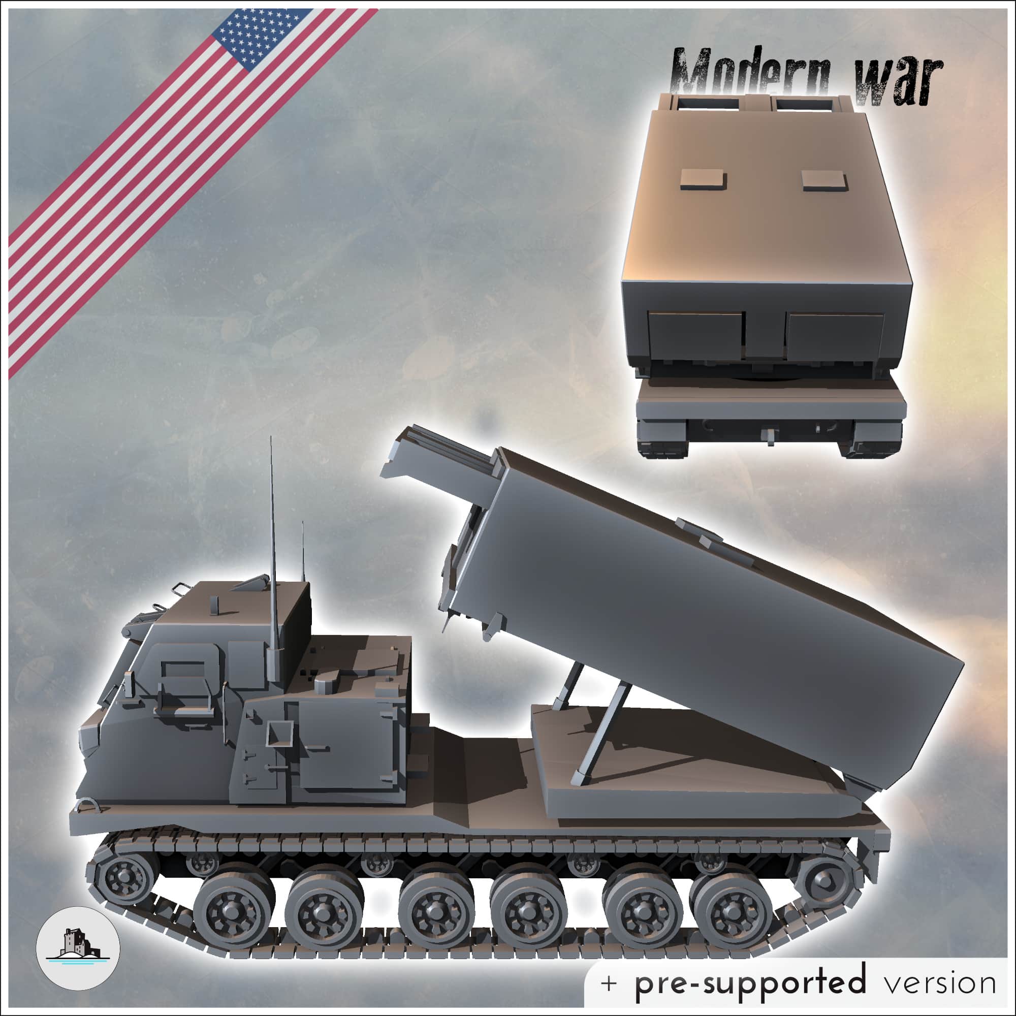 M270 Multiple Launch Rocket System by Hartolia Miniatures - Wargaming3D