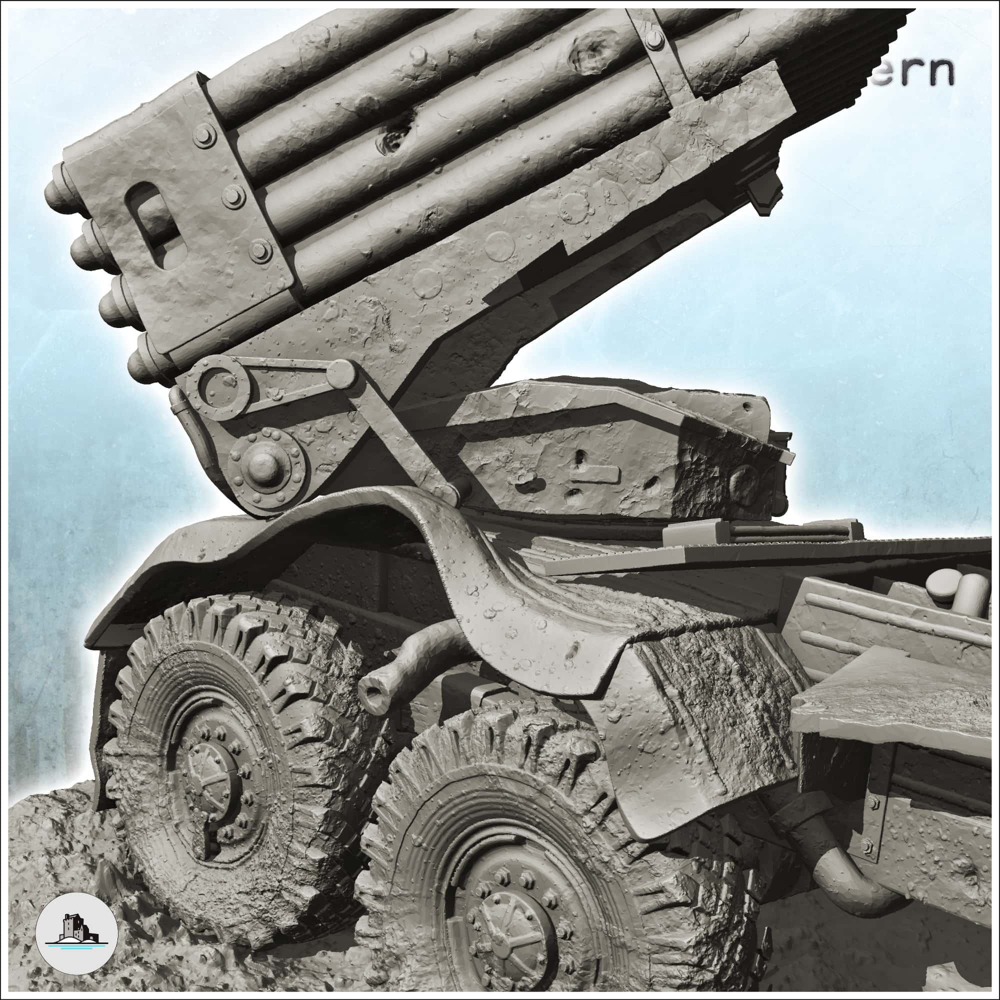 Carcass of Soviet Russian BMP21 Grad rocket launcher truck (1) by ...