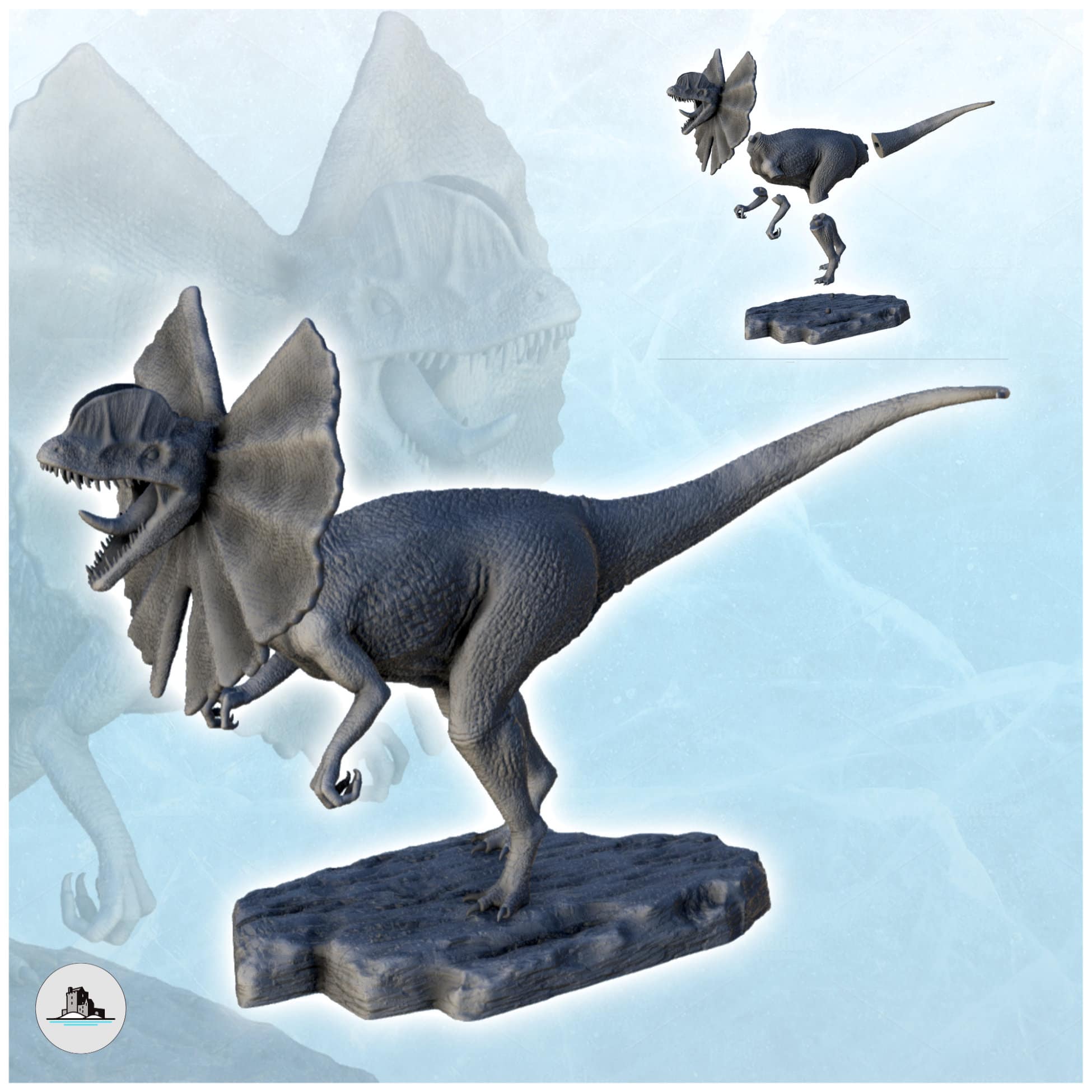 Dinosaur miniatures pack by Hartolia Miniatures - Wargaming3D