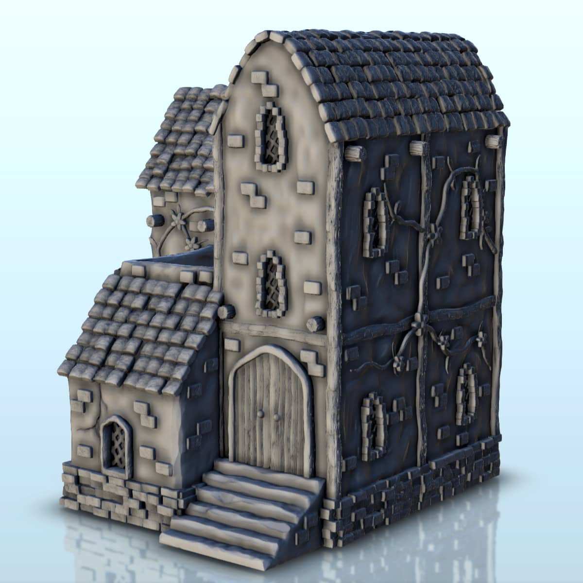 Medieval house with vegetation (1) by Hartolia Miniatures - Wargaming3D