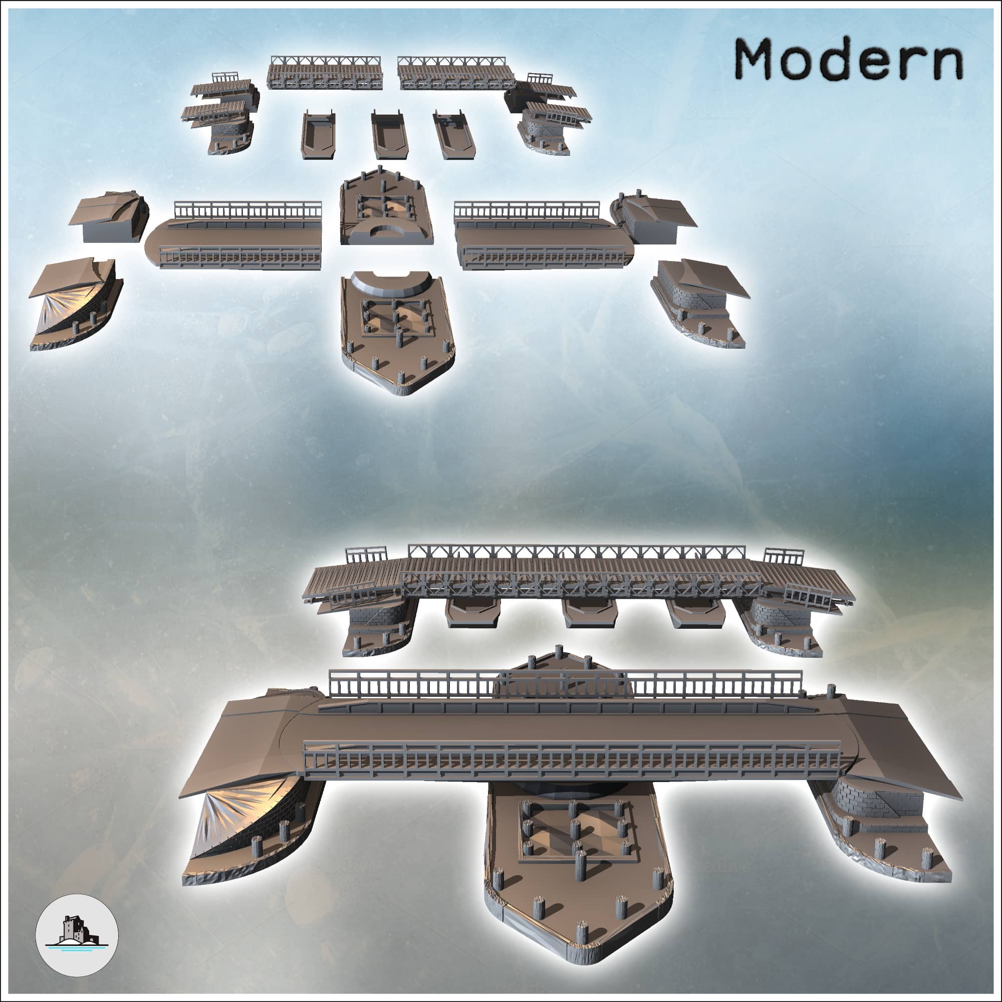 Son Bridge (Netherlands) by Hartolia Miniatures - Wargaming3D