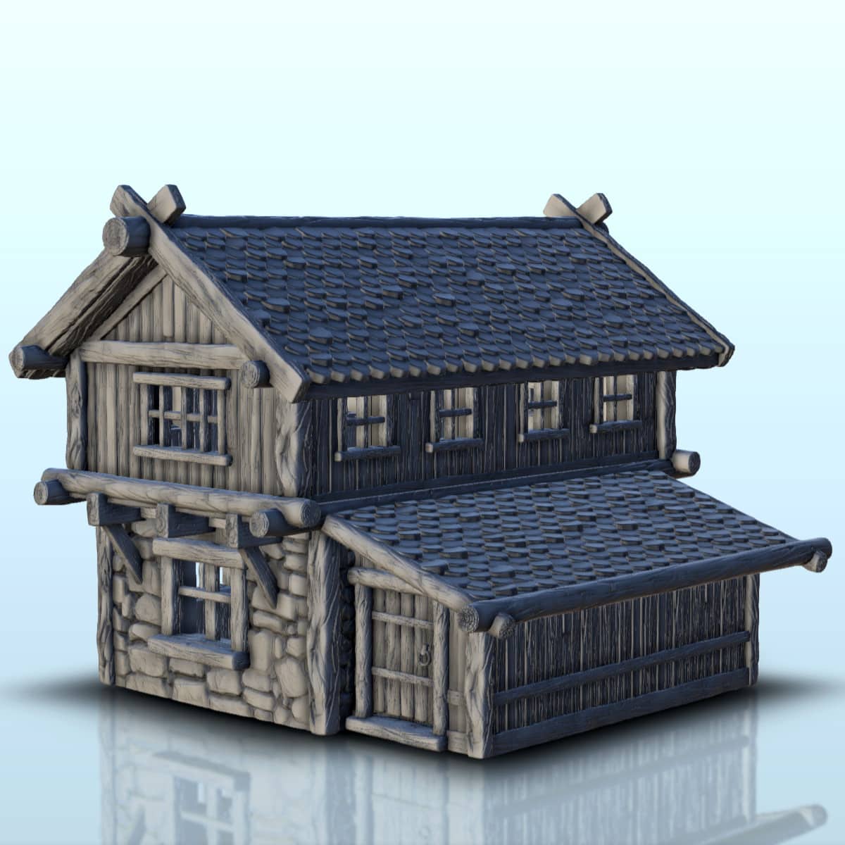 Stone house with logs and floor (5) by Hartolia Miniatures - Wargaming3D