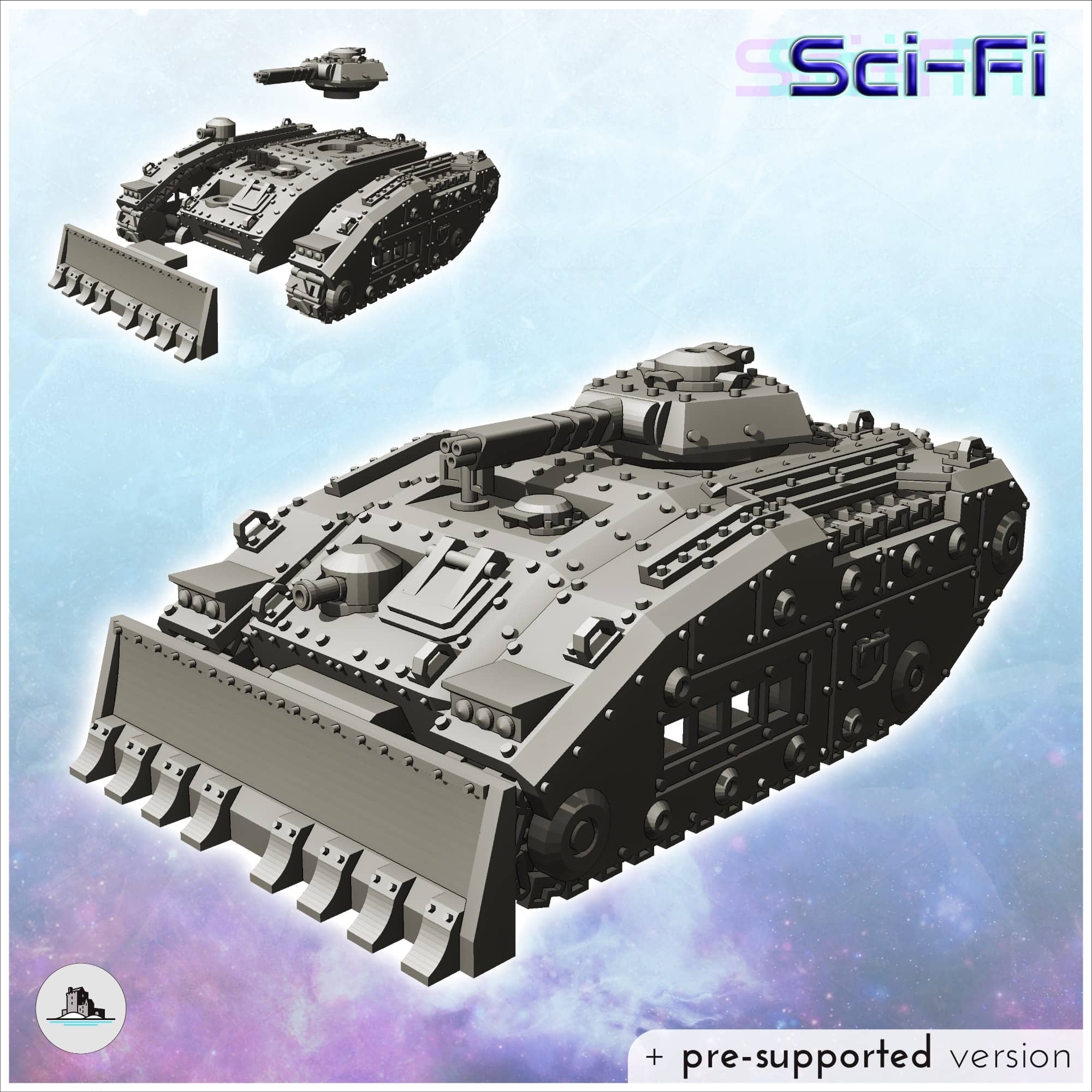 Imperial Raptor tank with front blade (autocannon version) (17) by ...
