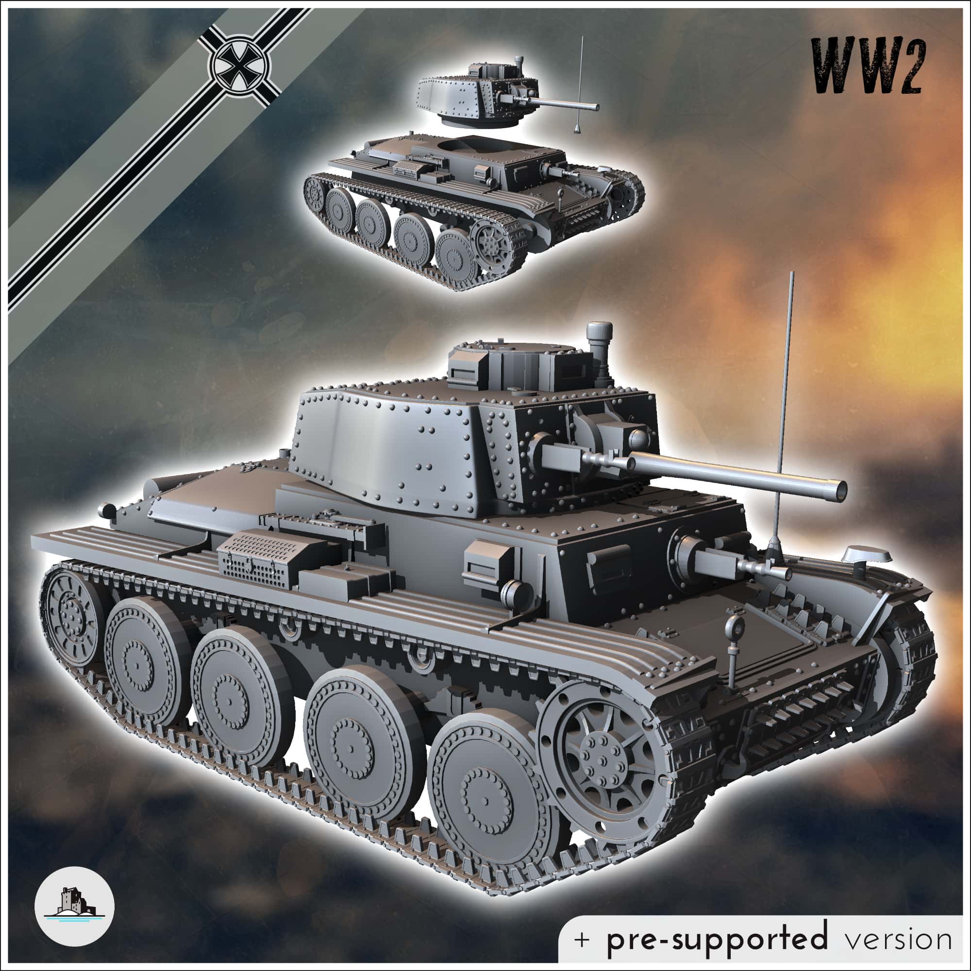 Panzer 38(t) Ausf. G by Hartolia Miniatures - Wargaming3D
