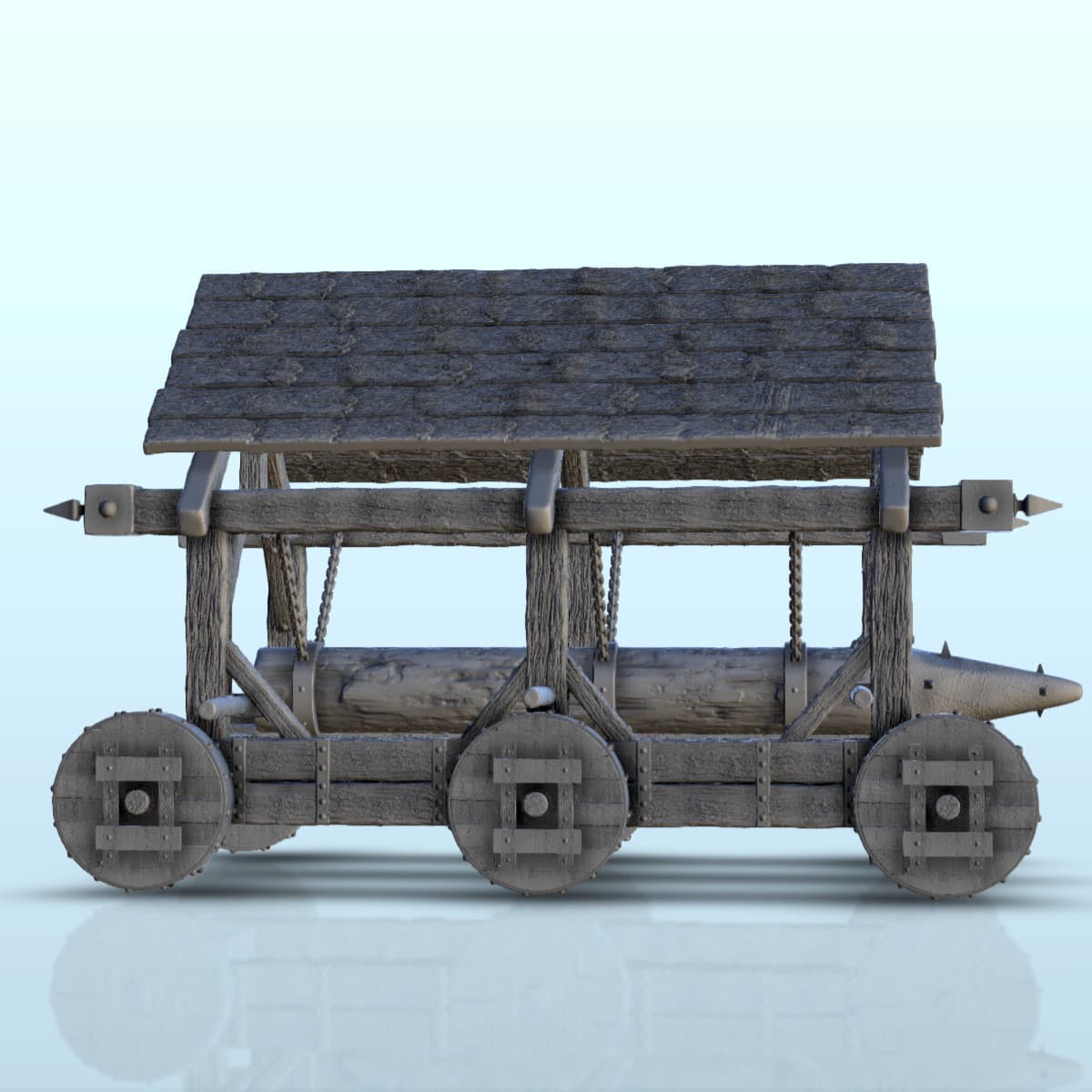 Six-wheel siege ram (1) by Hartolia Miniatures - Wargaming3D