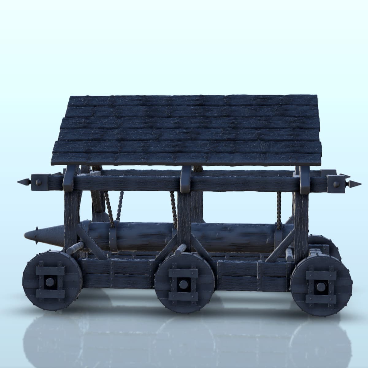 Six-wheel siege ram (1) by Hartolia Miniatures - Wargaming3D