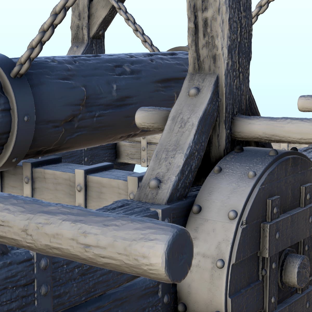 Six-wheel siege ram (1) by Hartolia Miniatures - Wargaming3D