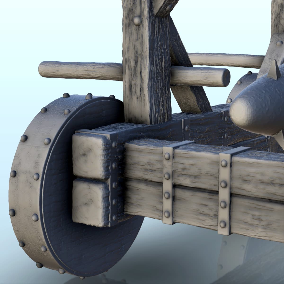 Six-wheel siege ram (1) by Hartolia Miniatures - Wargaming3D