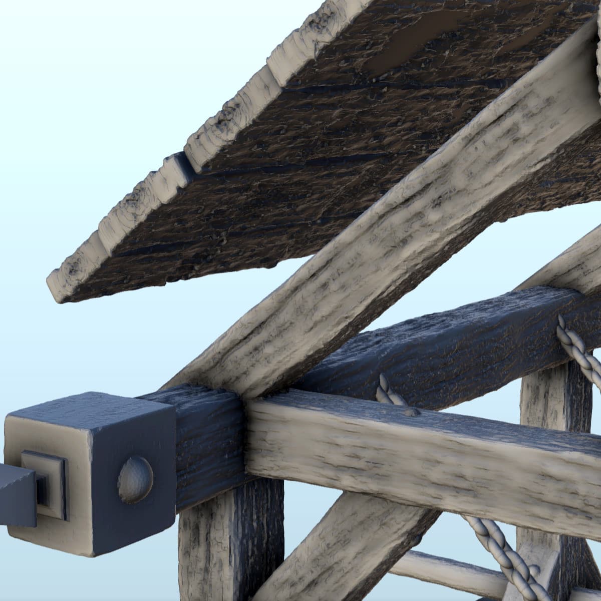 Six-wheel siege ram (1) by Hartolia Miniatures - Wargaming3D