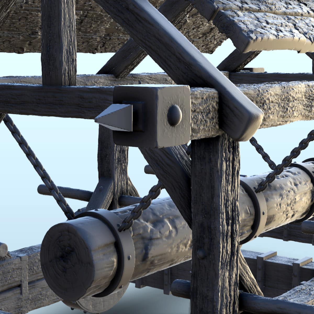 Six-wheel siege ram (1) by Hartolia Miniatures - Wargaming3D