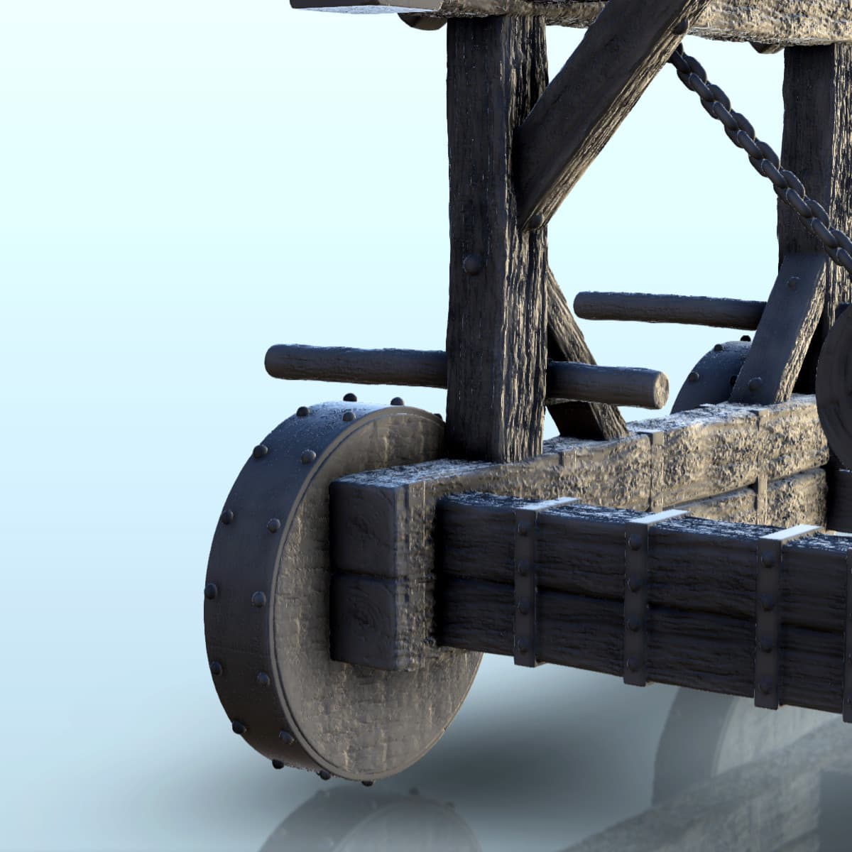 Six-wheel siege ram (1) by Hartolia Miniatures - Wargaming3D