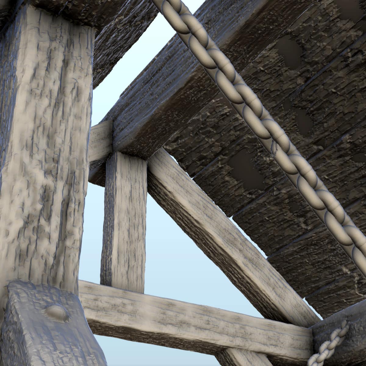 Six-wheel siege ram (1) by Hartolia Miniatures - Wargaming3D