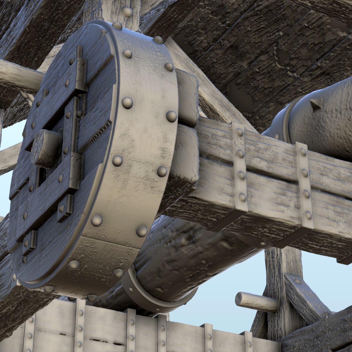 Six-wheel siege ram (1) by Hartolia Miniatures - Wargaming3D